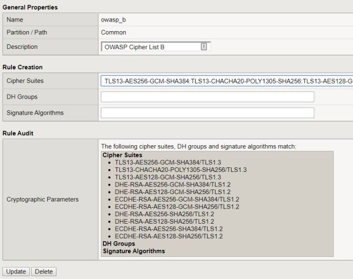 Fixing SSL Labs Grade on F5 Big-IP – Custom Cipher Groups – Grumpy Techie